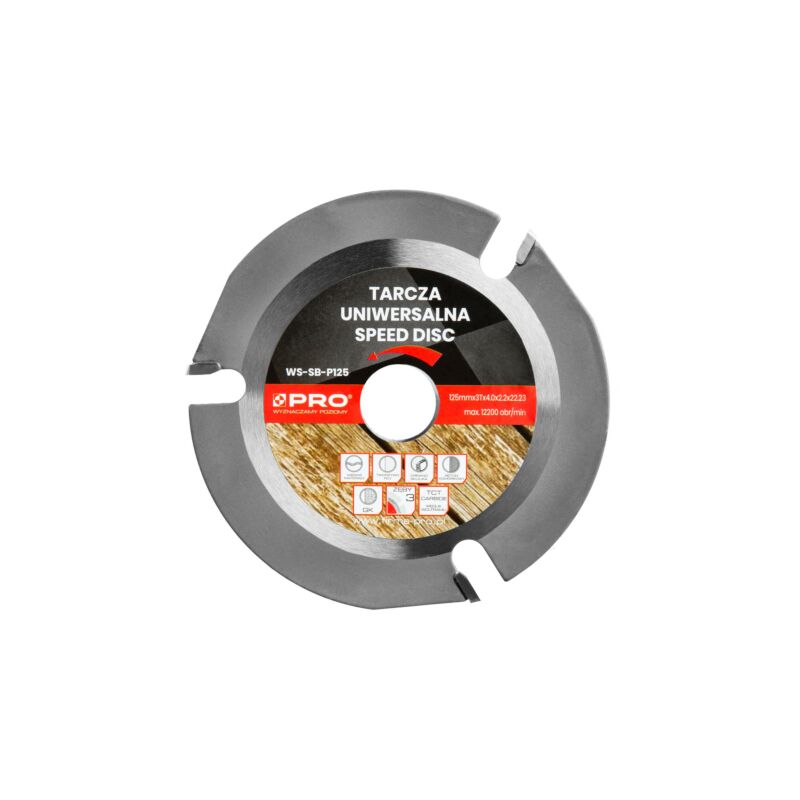 Universal disc speed disc with 3 tooth planer function – Producent PRO