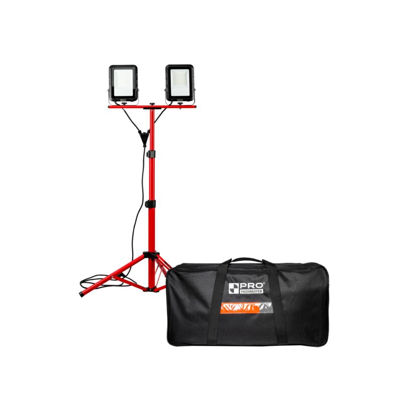 LED spotlight with stand in case IP65 2 x 50 W 8000 lm – Producent PRO